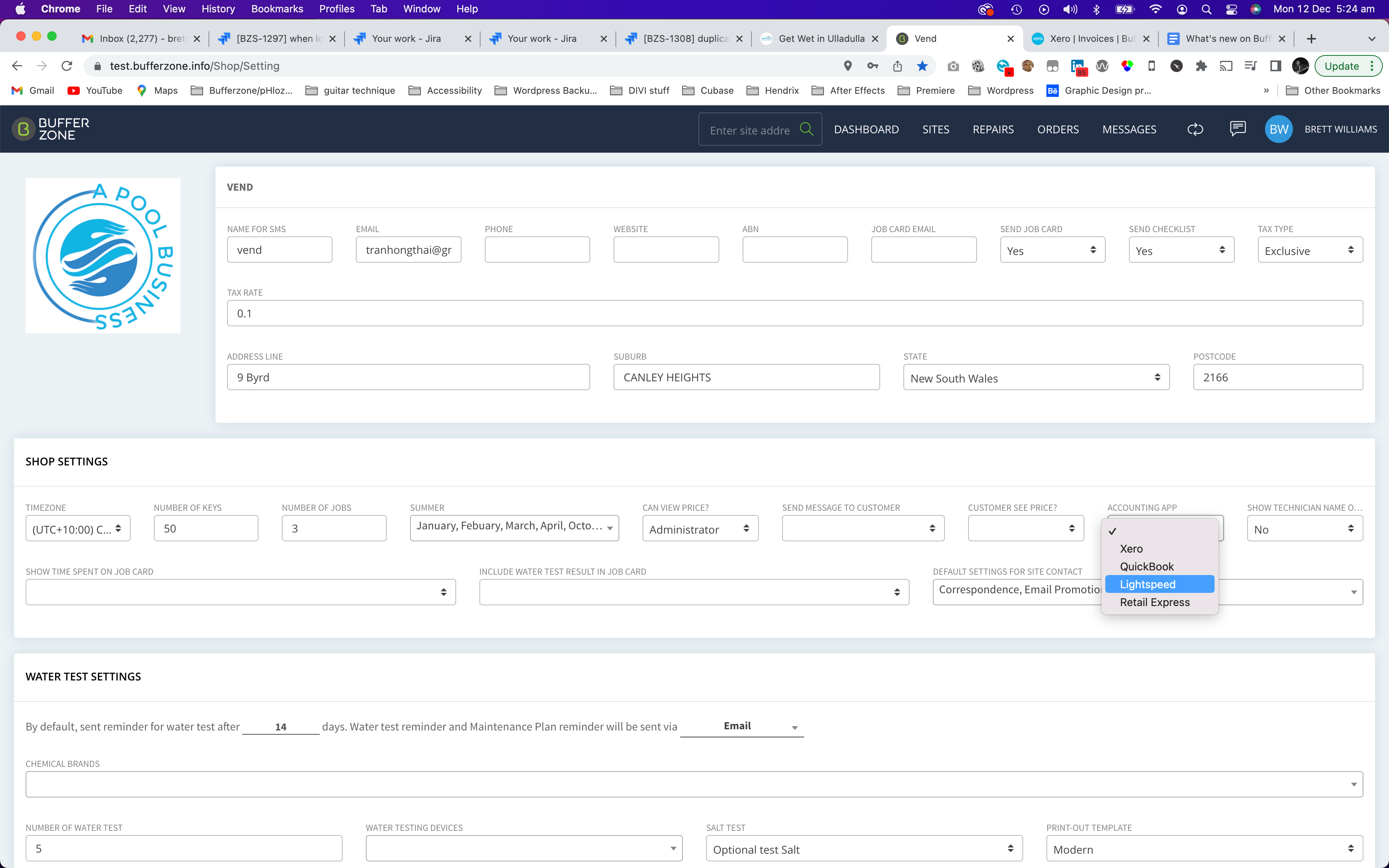 Lightspeed Integration